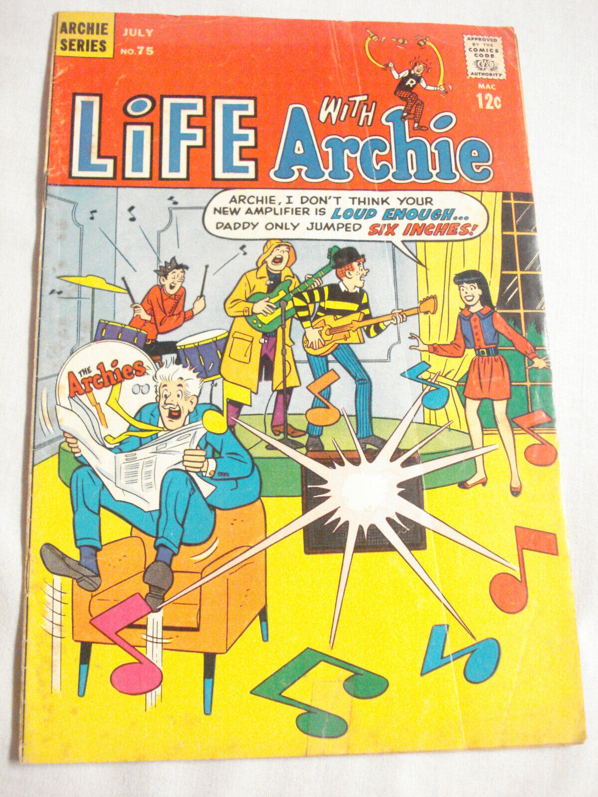 Life With Archie #75 1968 Archie Comics Fair Money The Root of All Evil ...