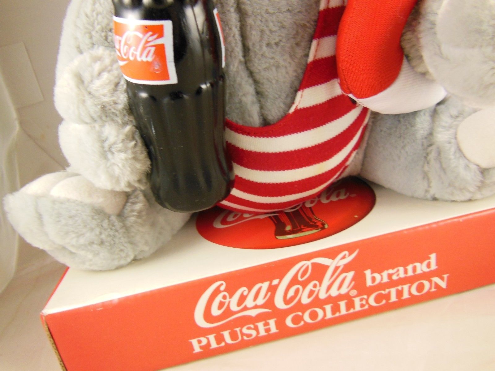 Awesome Coca Cola Coke Plush Elephant with Plastic Bottle MWT Box 10 ...