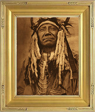 Two Moons Cheyenne 15x22 Edward Curtis Native American Art Photograph - Art