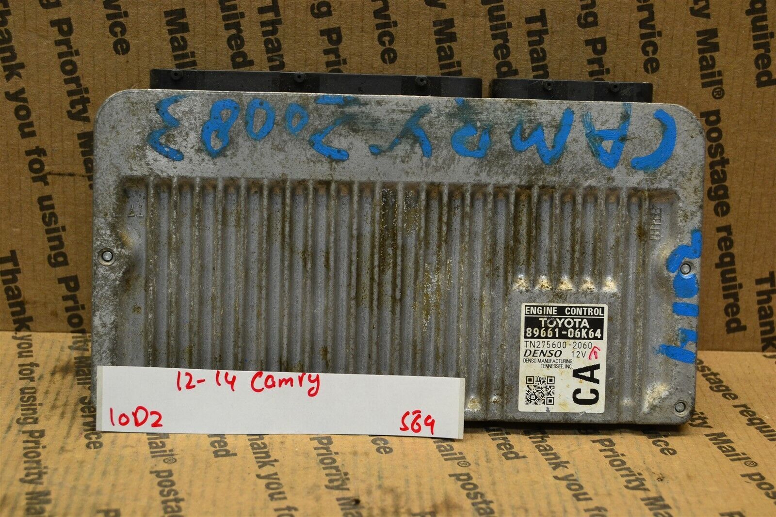 2012-2014 Toyota Camry 2.5L Engine Control Unit ECU 8966106K64 Module ...