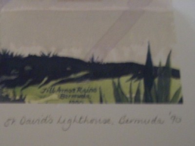 JILL AMOS RAINE ST DAVID'S LIGHTHOUSE BERMUDA ART PRINT - Art Prints