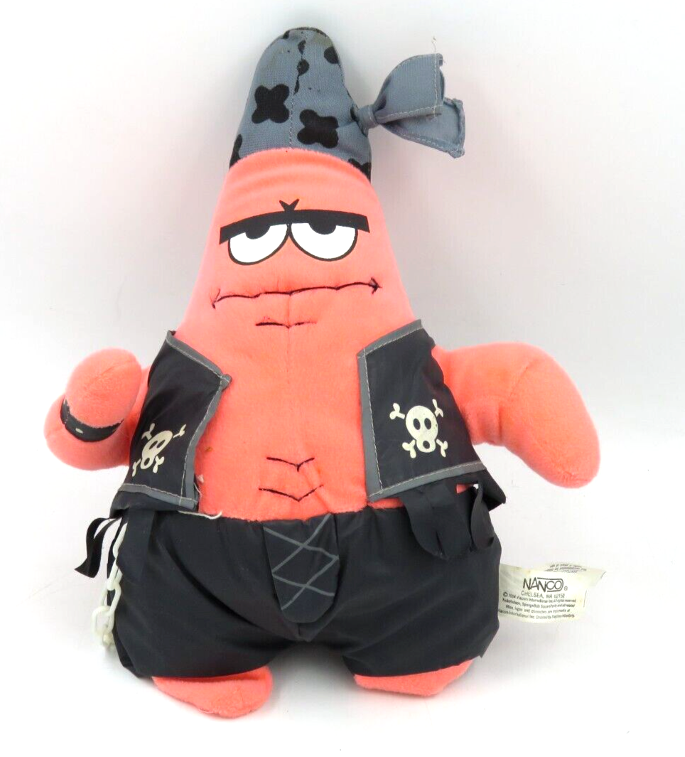 Spongebob Patrick Star Pirate Plush Nanco 12" 2004 - Other