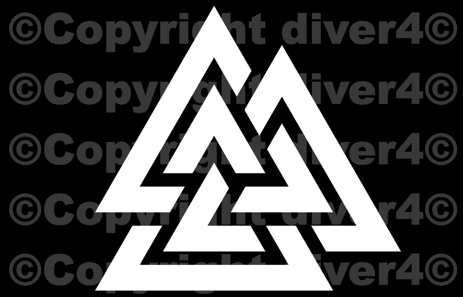 Valknut Odin Norse God Viking Symbol Car Window Decal Sticker US Seller ...