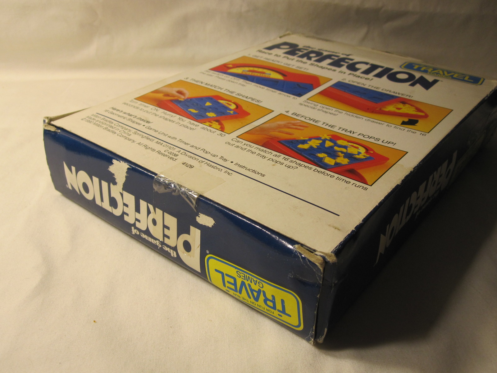 1990 MB Travel Games - Perfection game piece: Box - Game Pieces, Parts