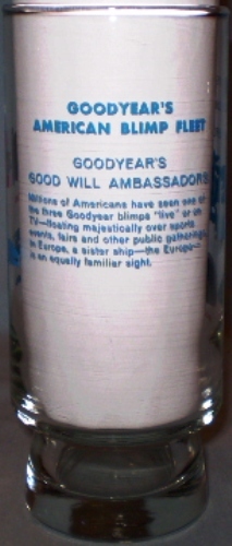 Goodyear's American Blimp Fleet Pedestal Glass - Promo Glasses
