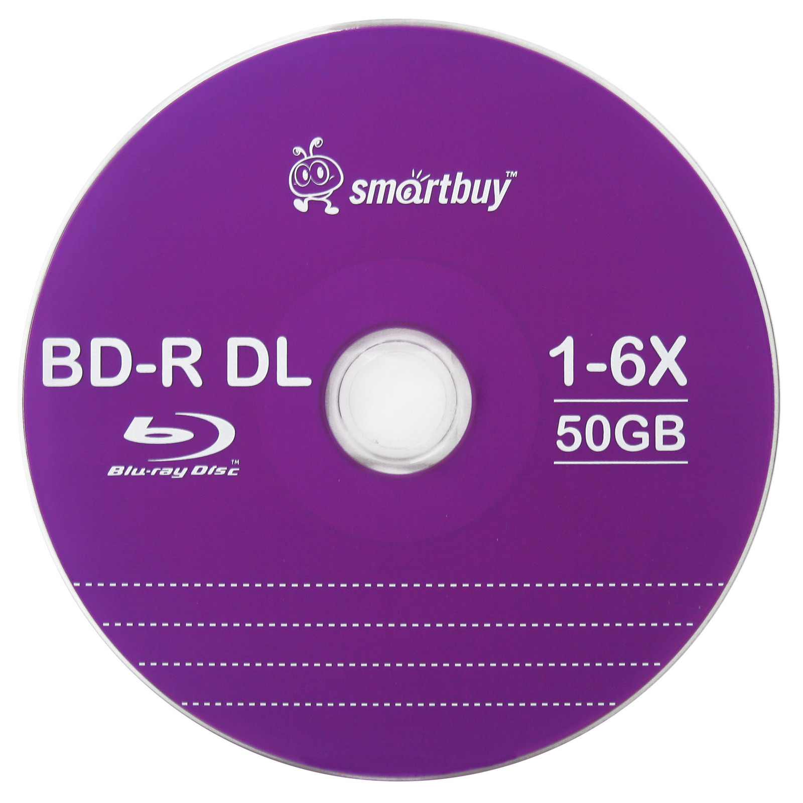 10 Pack Smartbuy 6X BD-R DL 50GB Blu-ray Dual Layer Logo Blank ...