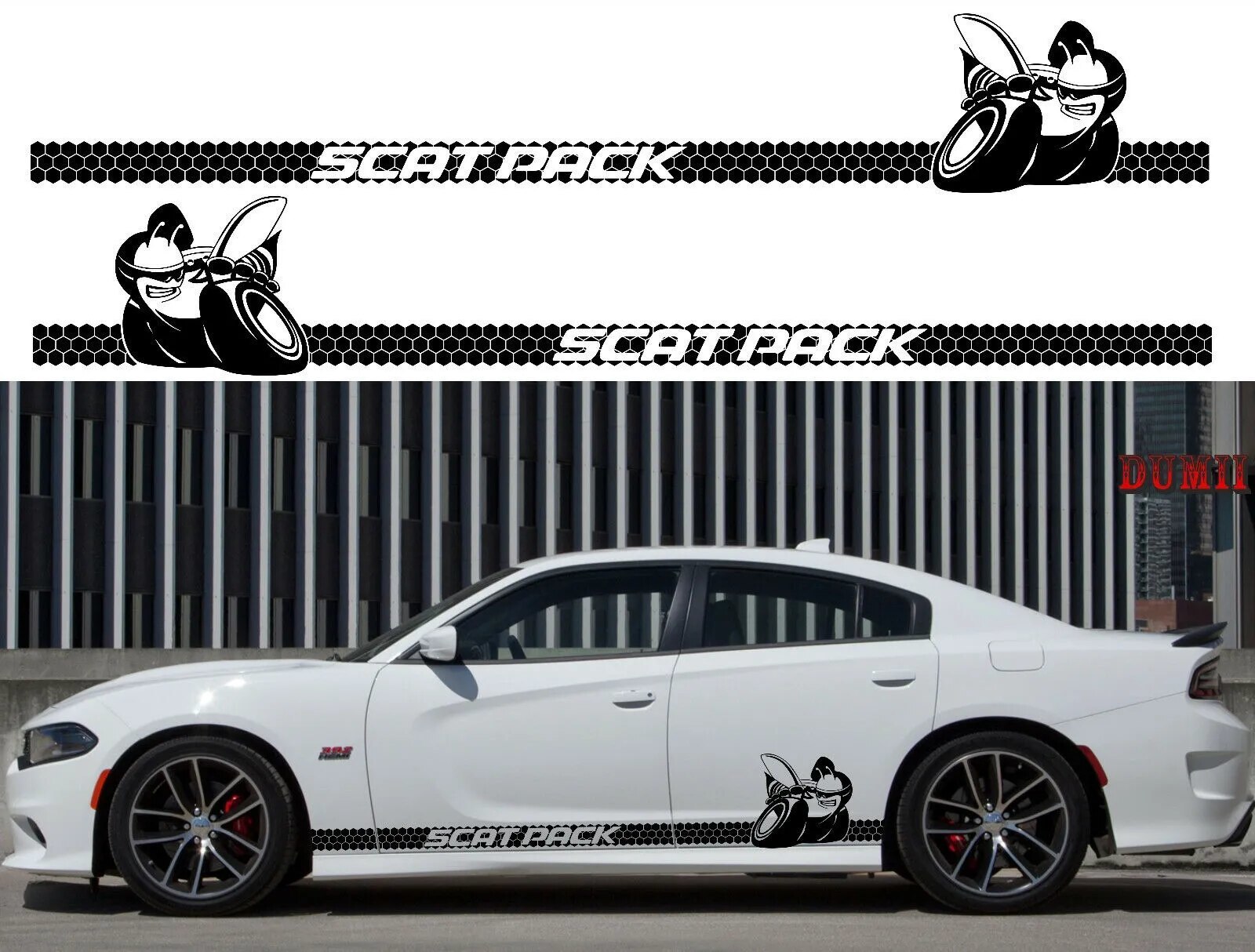 For 1Set Charger Scat Pack er Panel decals Stripe Vinyl Graphics Kit ...