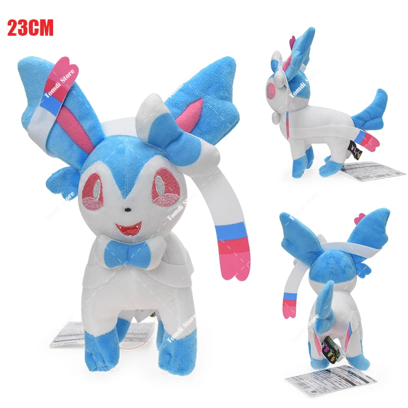 New Pokemon Plush Toys Standing Shiny Sylveon Eevee Vaporeon Espeon ...
