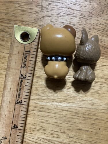 Mattel Barbie Puppy Figure BULLDOG HTF & Yorkie? Dog Mini Fig ...