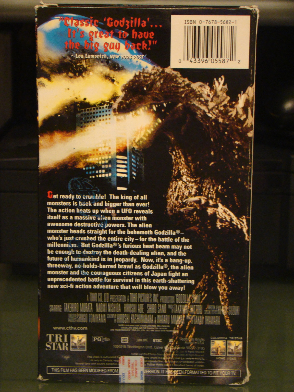 VHS - GODZILLA 2000 GET READY TO CRUMBLE! - VHS Tapes
