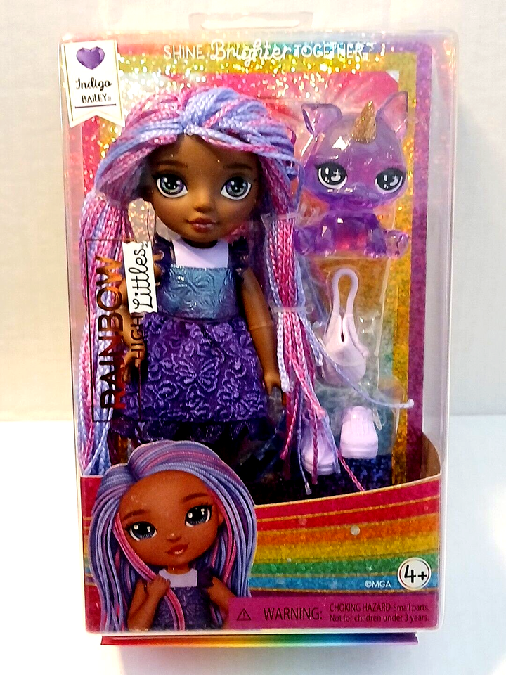 Rainbow High Littles – Indigo Bailey, Purple 5.5" Posable Small Doll ...