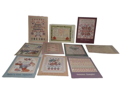 10 Simply Perfect Samplers Cards Cross Stitch Chart Patterns. 1990 ...