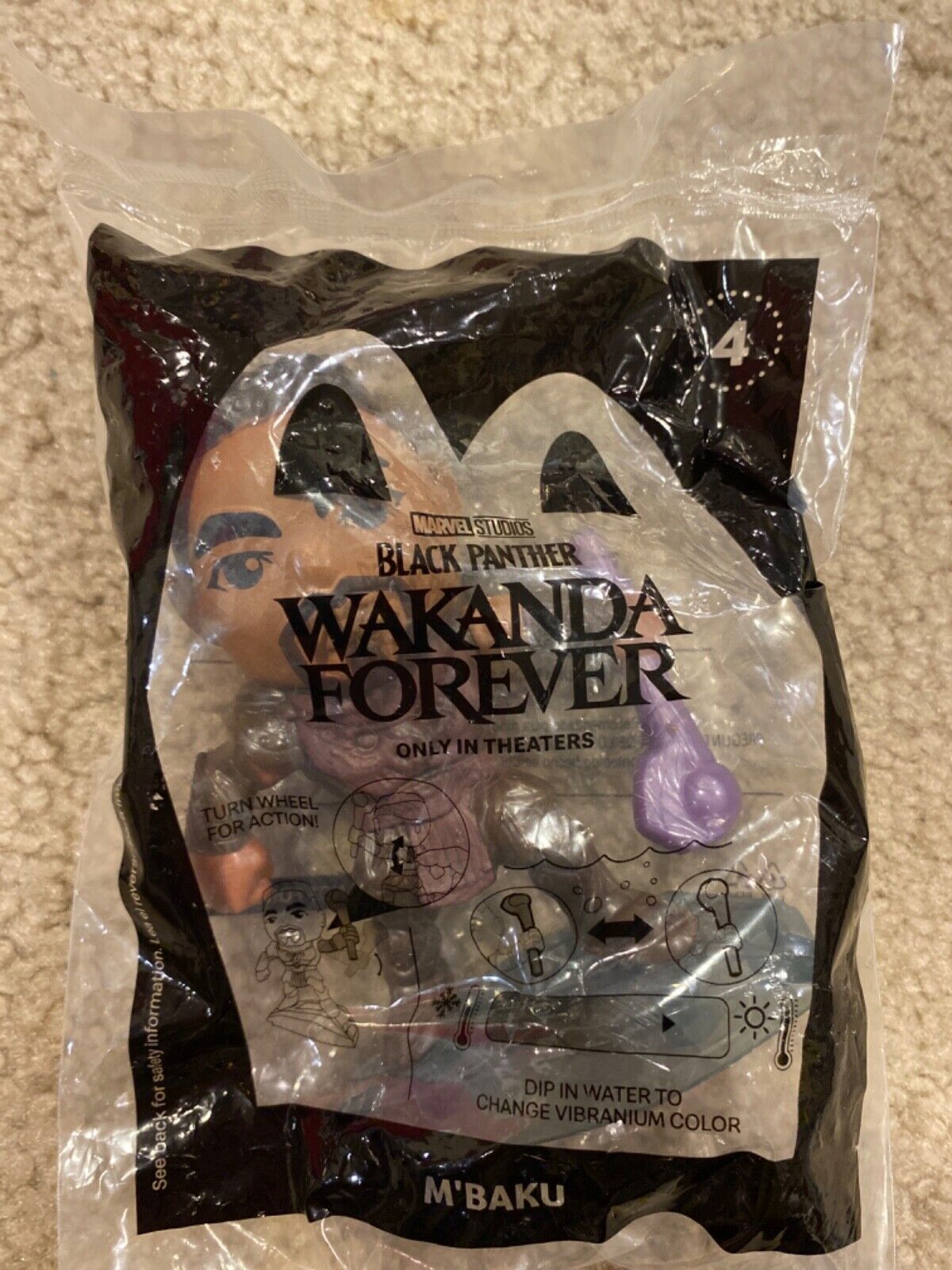 2022 McDonald's Happy Meal Marvel Black Panther Wakanda Forever Toy #4 ...
