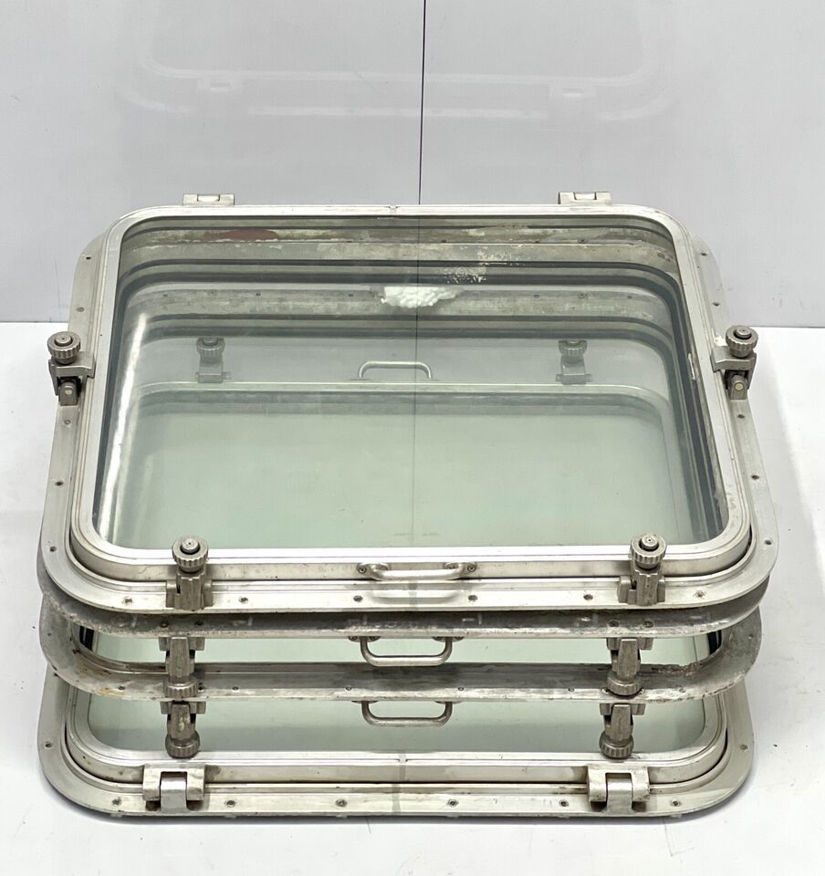 Big Size Salvaged Ship Aluminum Square Porthole Window with 4 Keys Set ...