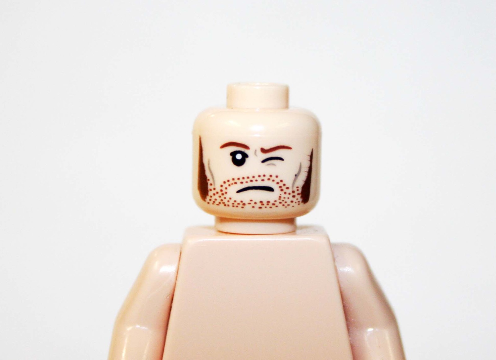 Head Sideburns Wink Mustache Head Diy Custom Minifigures - LEGO (R ...