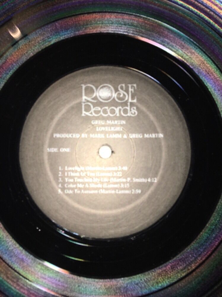 Greg Martin-Lovelight LP Album Vinyl-By Rose Records-Rare Vintage-SHIPS ...