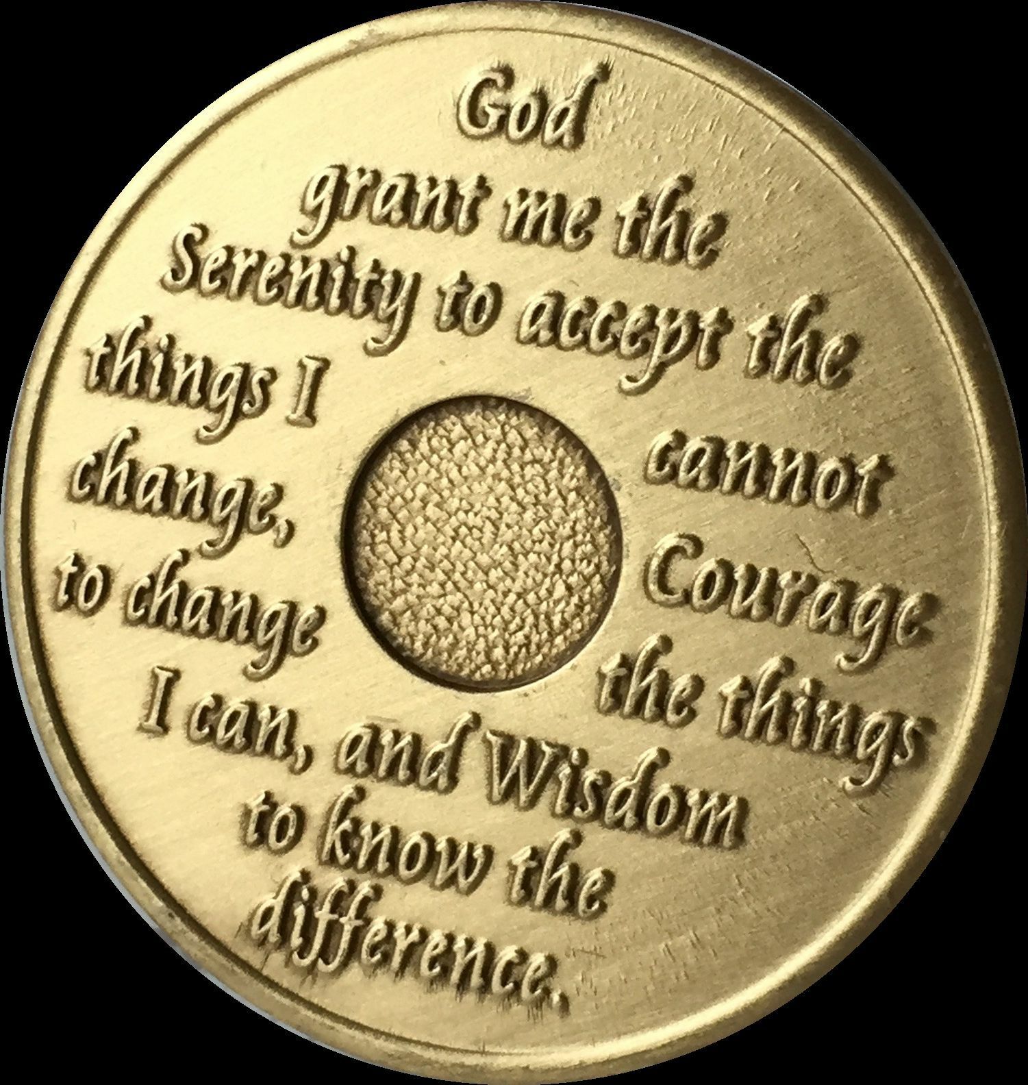 6 Year AA Medallion Alcoholics Anonymous Sobriety Chip Bronze Six Years ...