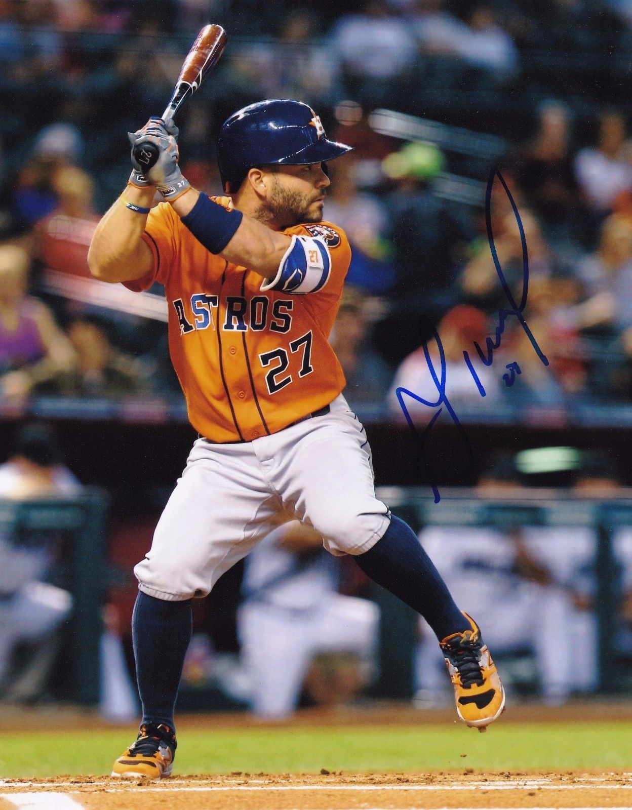 JOSE ALTUVE SIGNED PHOTO 8X10 RP AUTOGRAPHED HOUSTON ASTROS BASEBALL ...