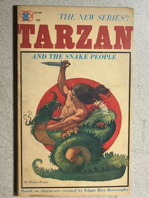 TARZAN AND THE SNAKE PEOPLE by Barton Werper (1964) Gold Star paperback ...
