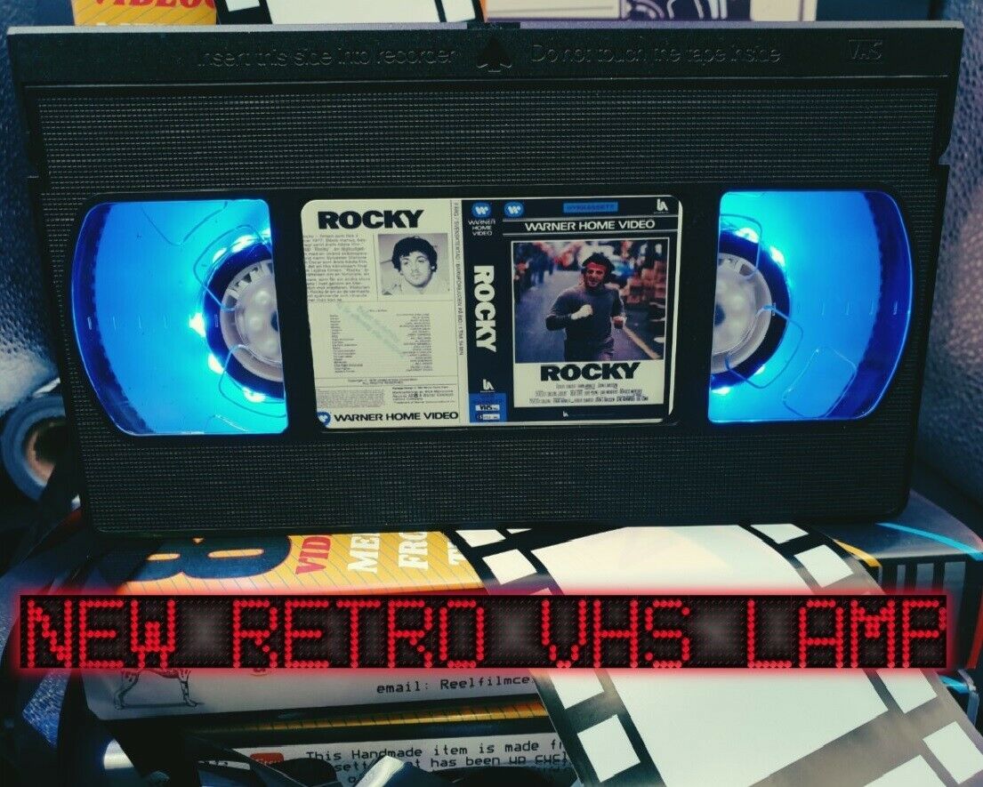 Retro VHS Lamp,Rocky Boxing .Night Light Stunning Collectable, Top ...