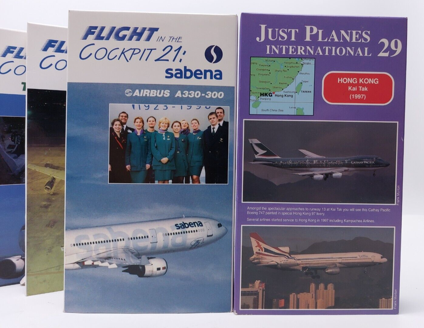 Flight in the Cockpit Lot Royal Airbus A310-300 A330 747 767 VHS Lot ...