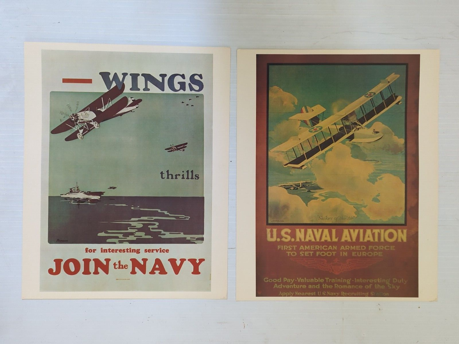 U.S. Navy Naval Aviation Recruiting Military Poster Vintage Reprint ...