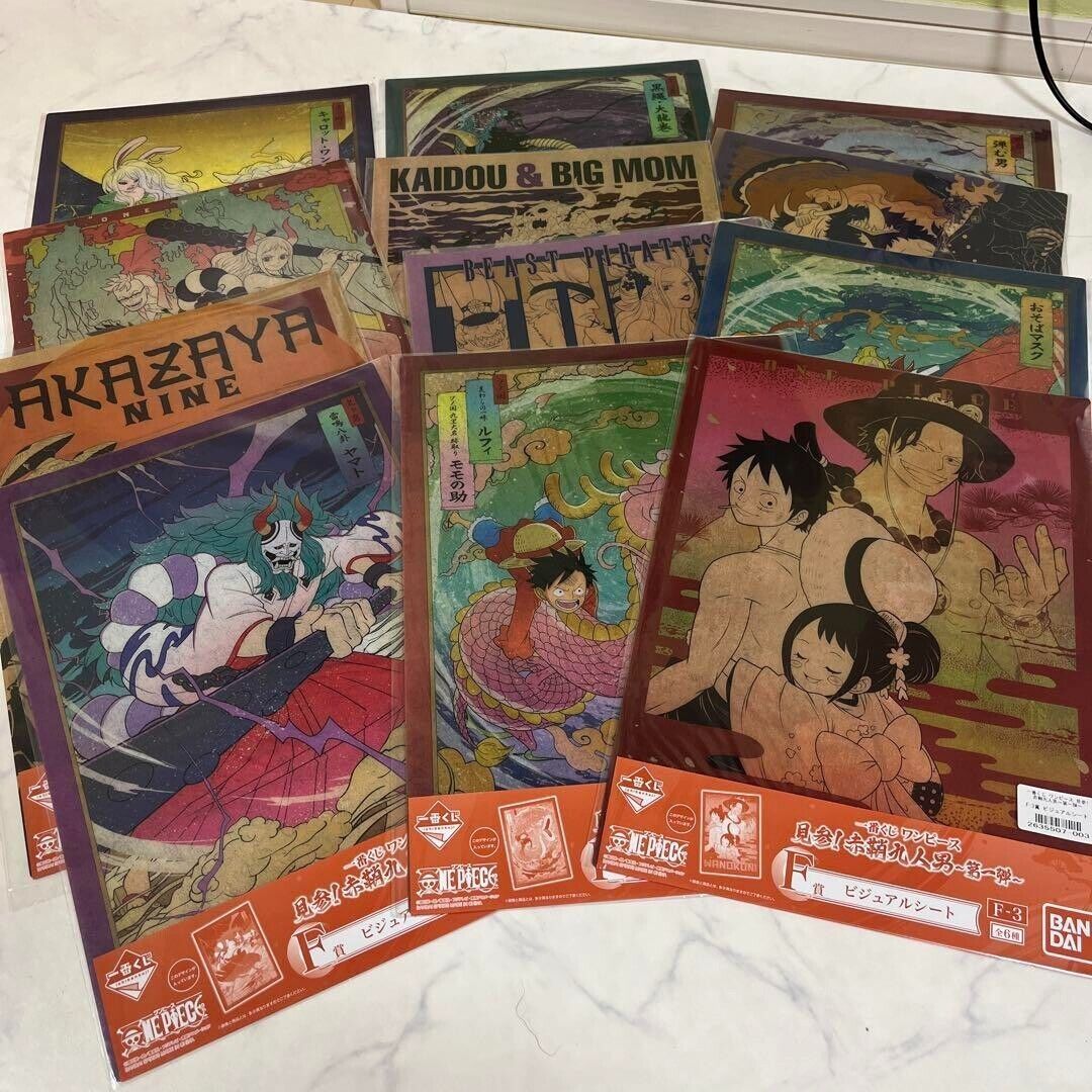 Ichiban Kuji One Piece Nine Red Scabbards Akazaya F visual Sheet ...