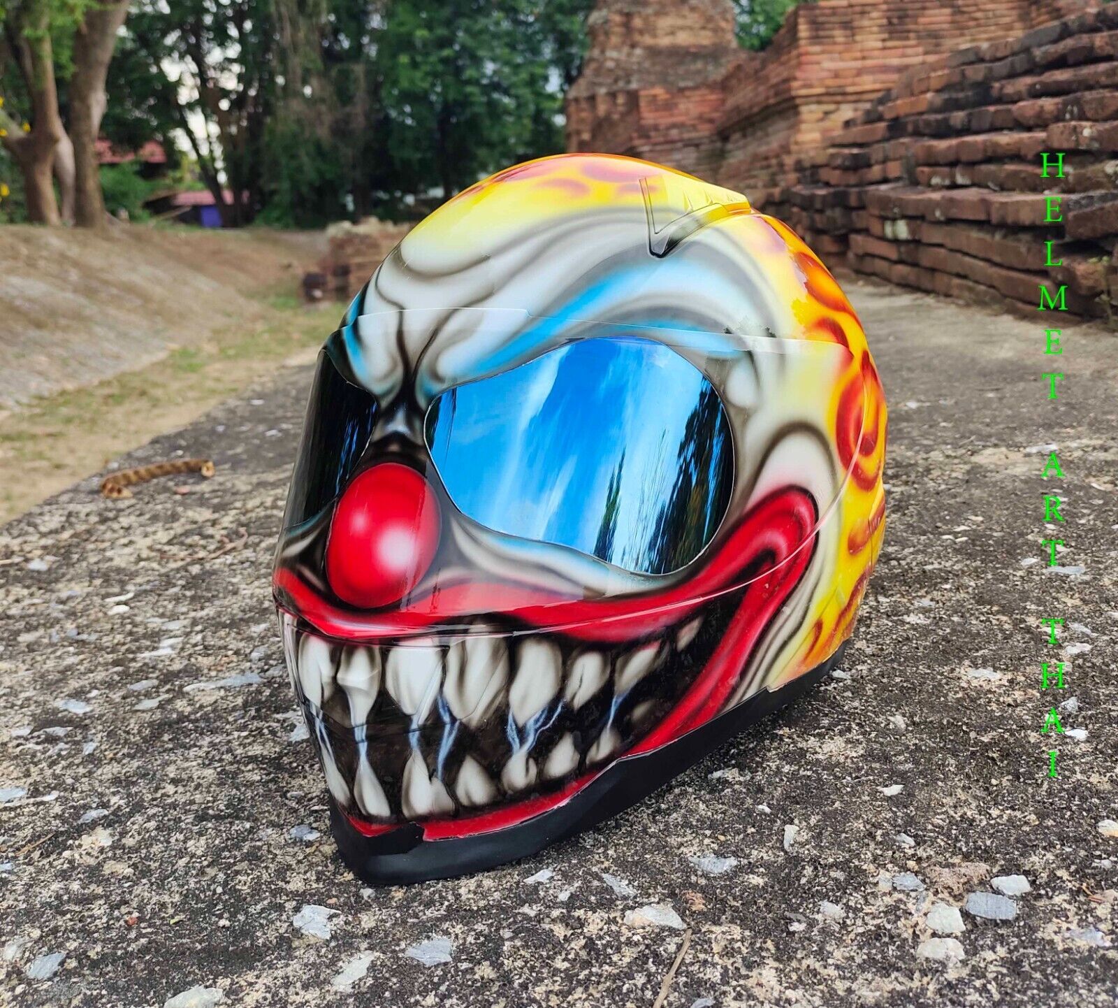 SCARY CLOWN Custom Motorcycle Helmet - Motorcycle & Powersport Helmets