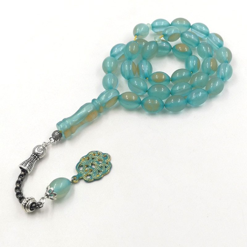 New ResinTasbih Green Luminous Mistak Muslim Rosary Bead bracelet ...