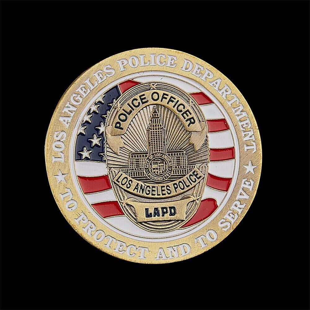 LAPD LOS ANGELES POLICE DEPARTMENT TO PROTECT AND SERVE CHALLENGE COIN ...