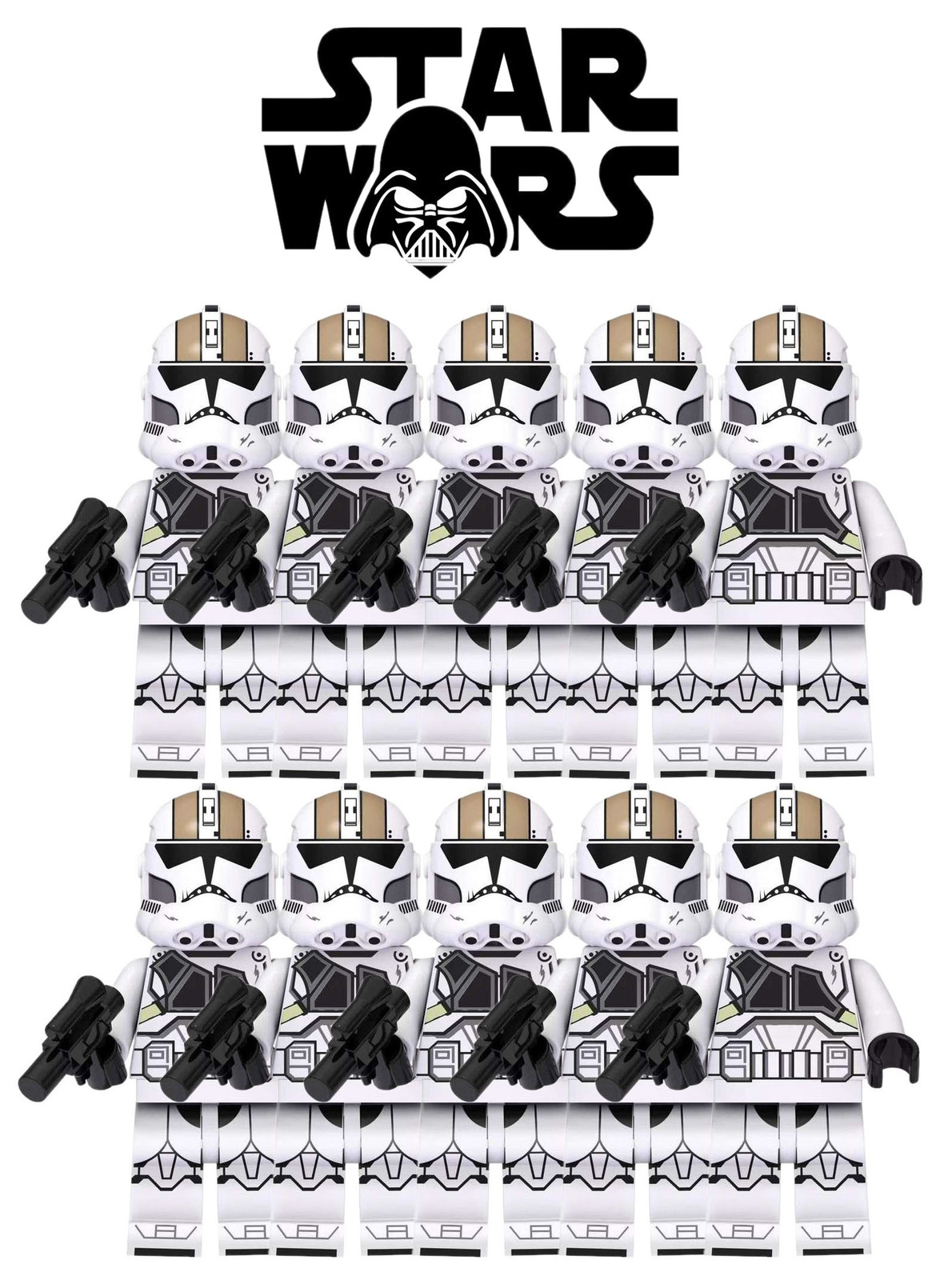 Star Wars Elite 187th Legion Heavy Troopers Army Set Minifigure Sets ...