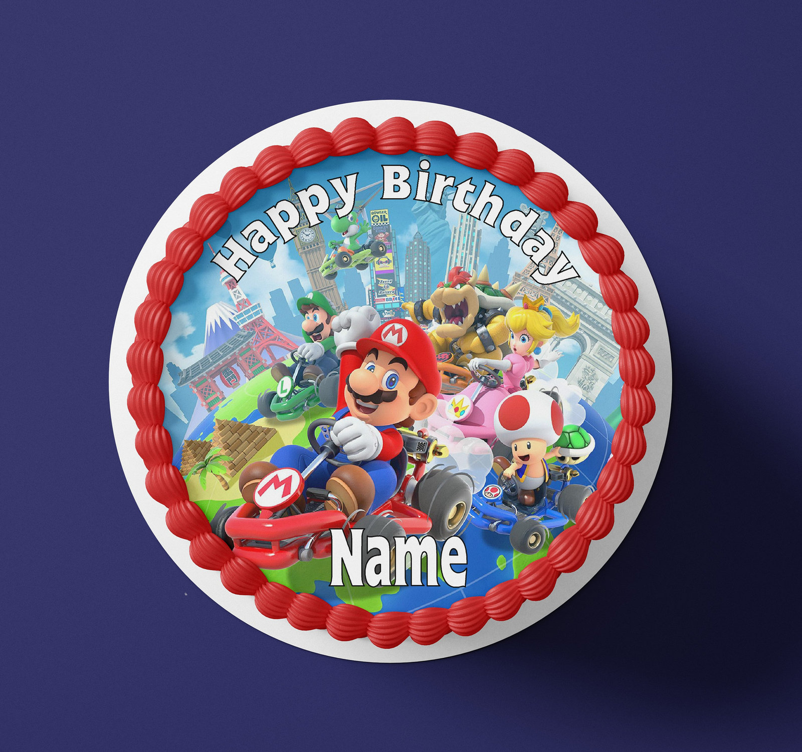Round Gaming Edible Cake Topper and similar items