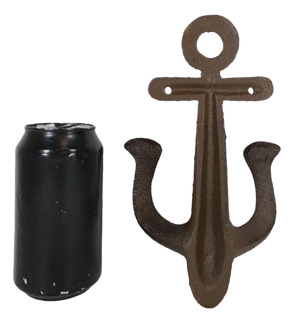Cast Iron Rustic Sailor Nautical Marine Sea Ship Anchor 2 Pegs Double ...