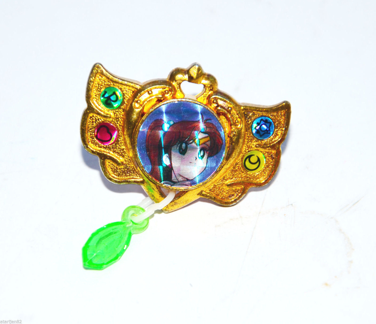Sailor Moon 90's Jupiter eternal locket shaped metal ring made in Japan ...