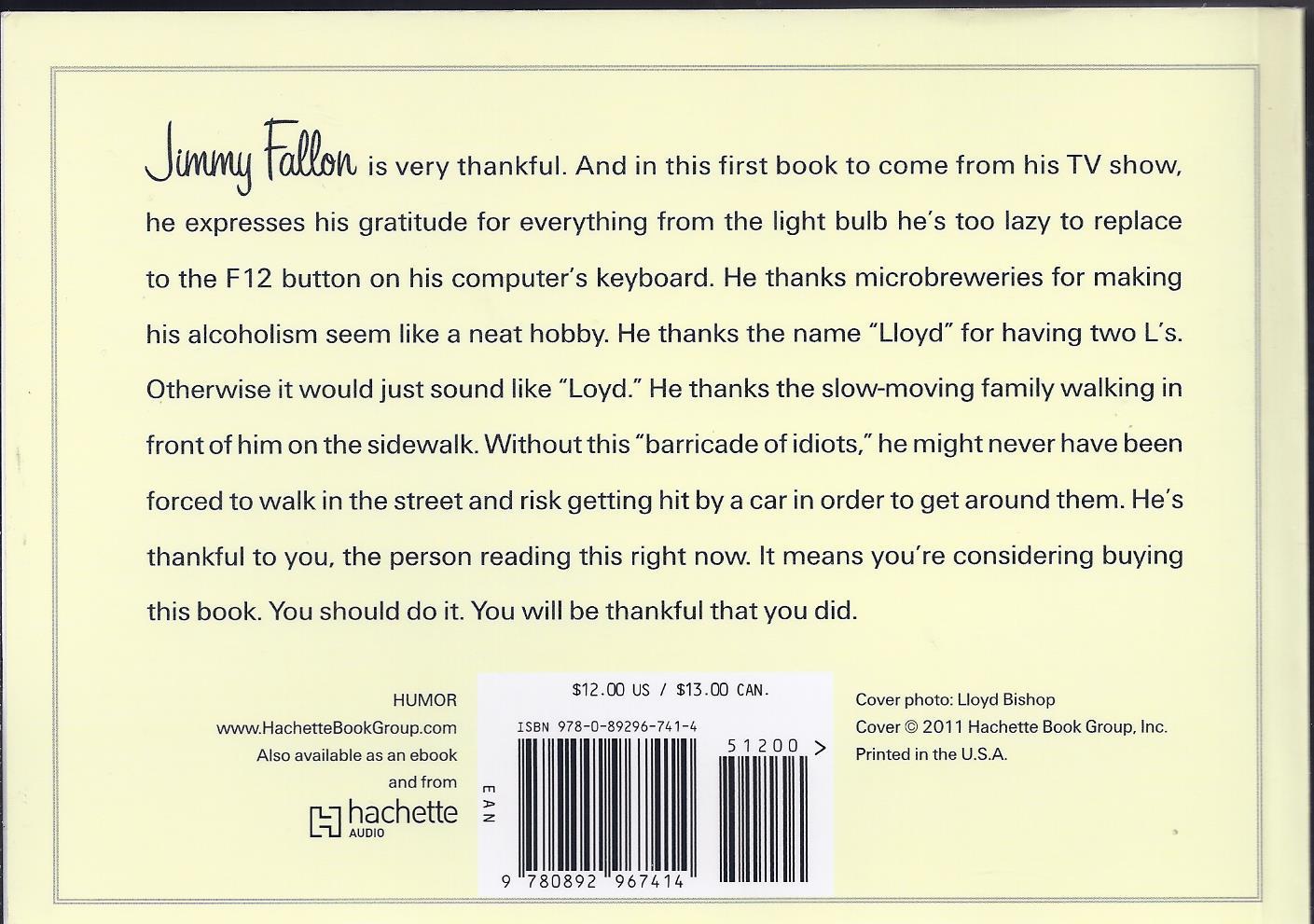 JIMMY FALLON - Thank you Notes (2011) - Used - DVDs & Blu-ray Discs