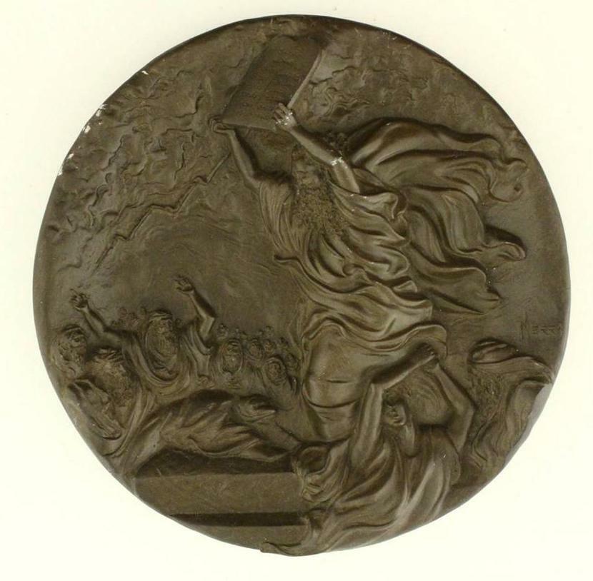 Vintage RHODES STUDIO Plate Moses & The Ten Commandments Dore Bible ...