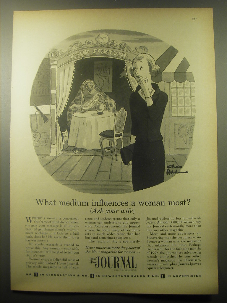 1959 Ladies' Home Journal Magazine Advertisement - cartoon by Charles ...