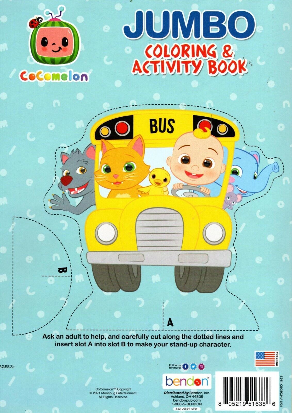 Jumbo Coloring & Activity Book - CoComelon + Award Stickers and Charts ...