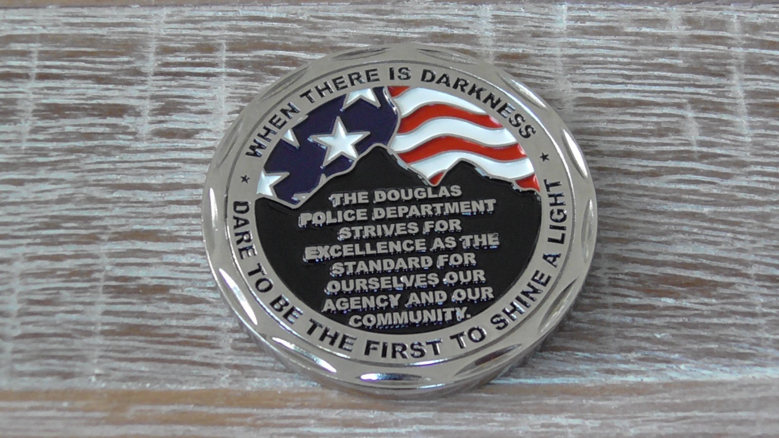 Douglas Police Department Wyoming Challenge Coin #D379 - Challenge Coins