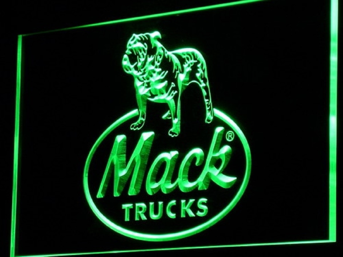 Mack Trucks Logo Illuminated Led Neon Sign Hang Wall Decor, Lights ...