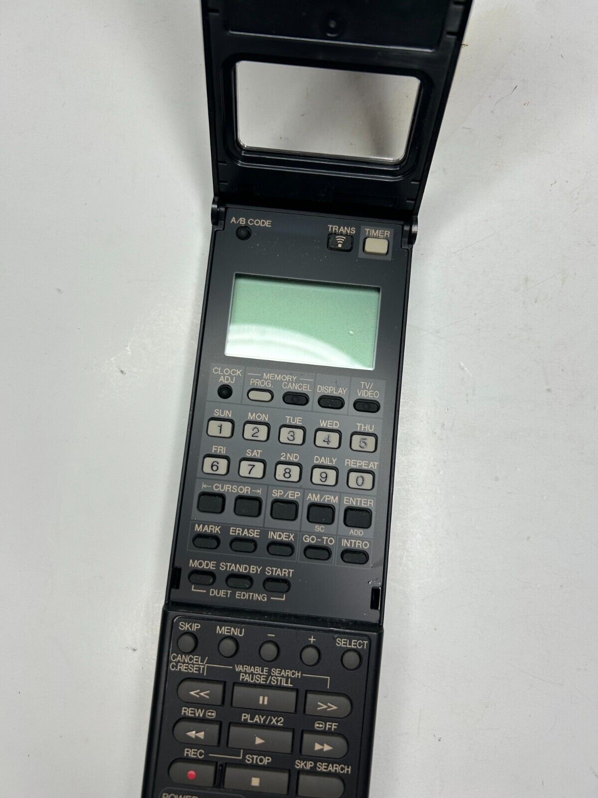 JVC PQ10779 VCR Remote Control w/ LCD, OEM for HRD850U HRD620U HRD840U ...