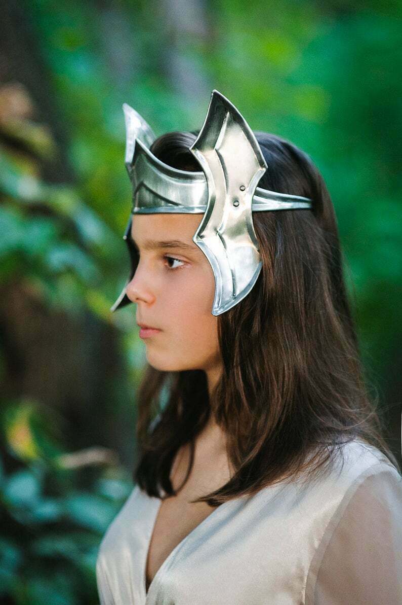 Medieval Elven Crown Fantasy Steel LARP War Armor Handmade Crown made ...