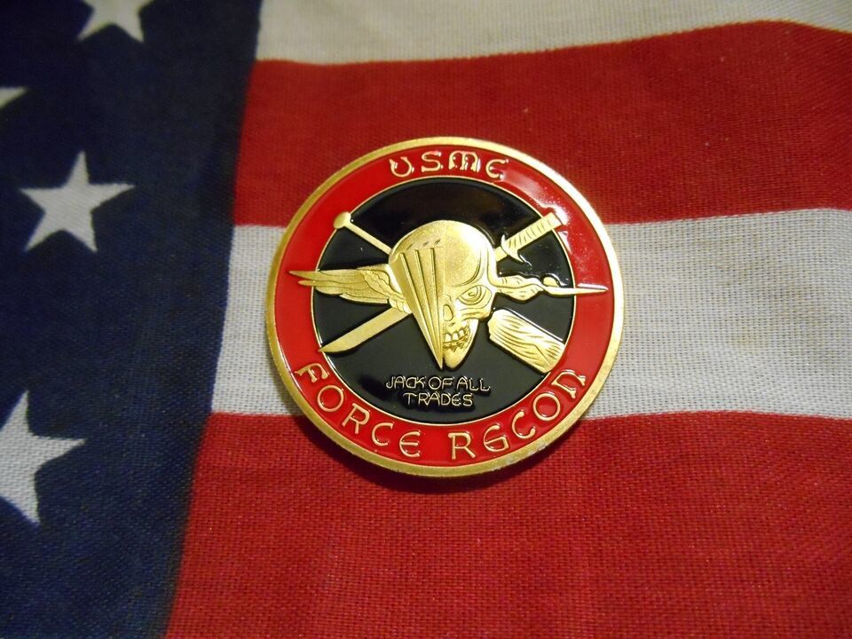 USMC FORCE RECON CHALLENGE COIN UNITED STATES MARINE CORPS CHALLENGE ...