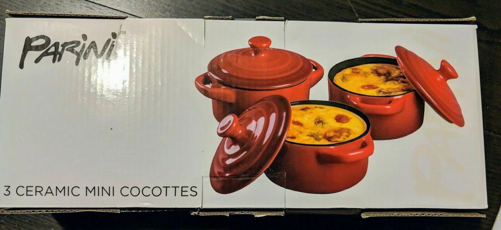 Parini Ceramic Mini Cocottes NIB - Bakeware Sets