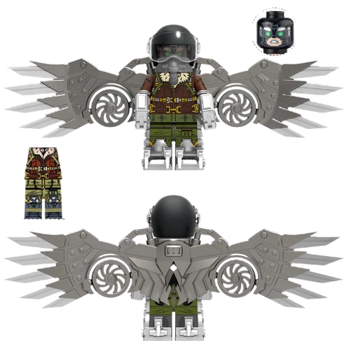 CB DT01 Super Heroes Spider Man Series Vulture Custom Lego Figures ...