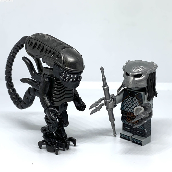 PLTOYS Alien vs Predator Minifigures Xenomorph Alien Movie Minifigures ...