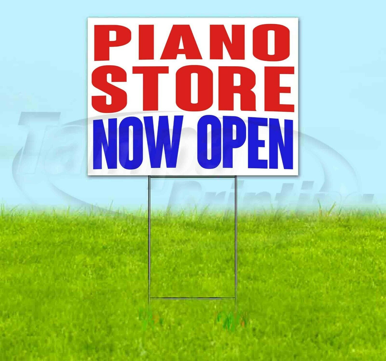 PIANO STORE NOW OPEN Yard Sign Corrugated Plastic Bandit Lawn ...