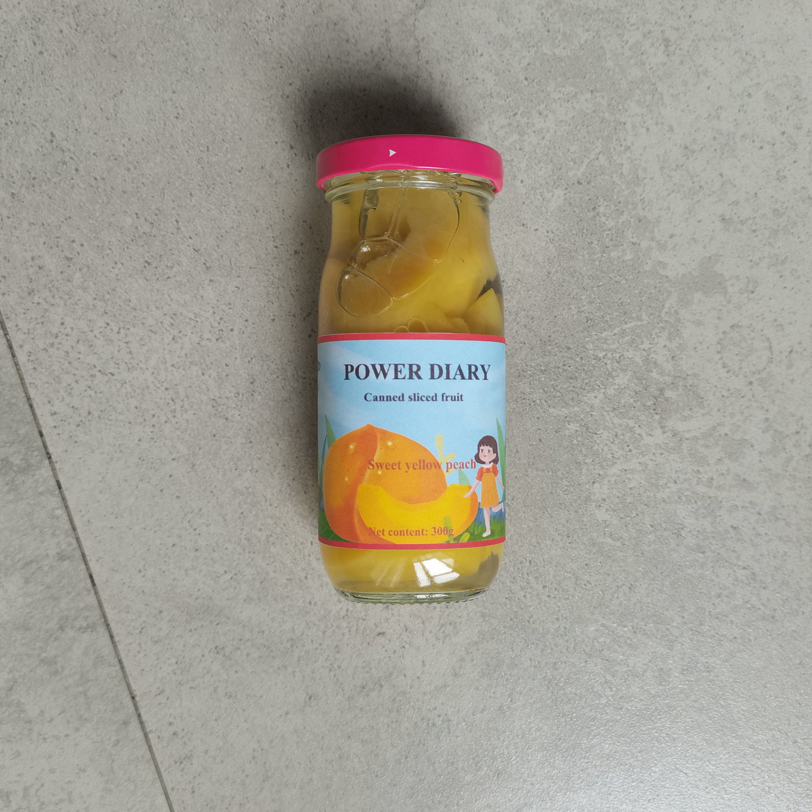 POWER DIARY Canned sliced fruit 100% fruit juice peach slices - Tinned ...