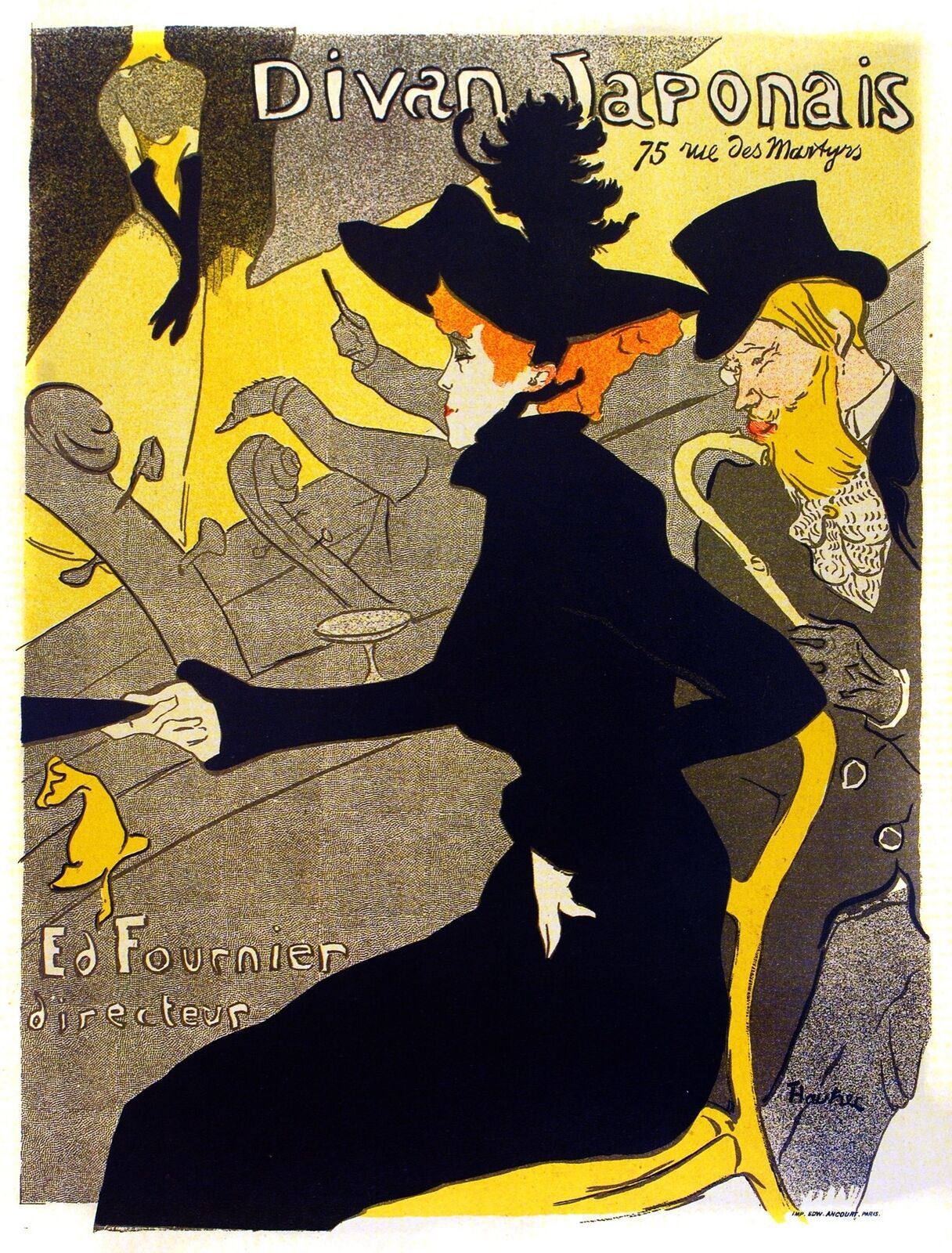2190 Divan Japonais wall Art Decoration POSTER.Graphics to decorate ...