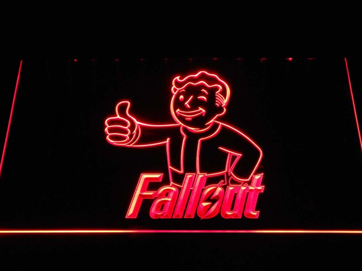 Fallout Vault Boy LED Neon Sign Home Decor Crafts - Other Collectible ...